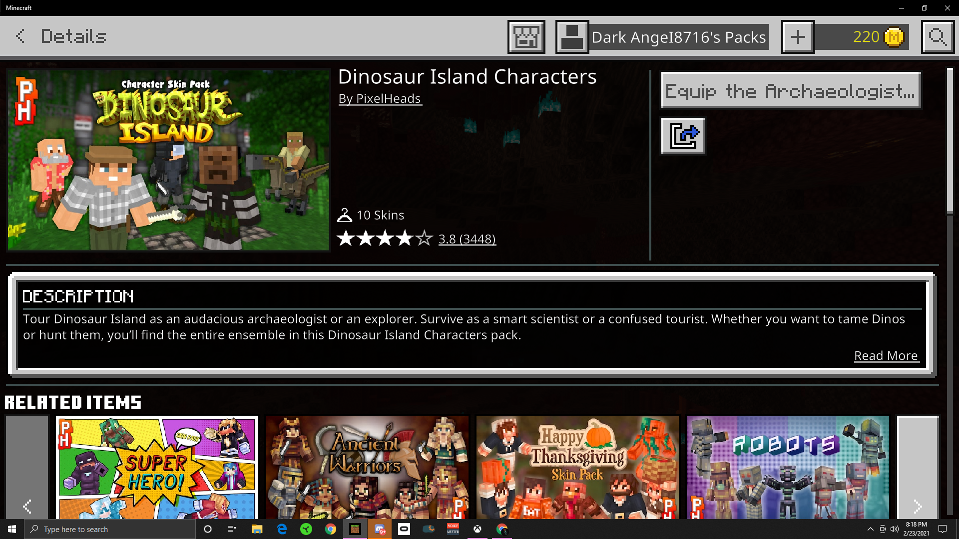 Unusable skinpack – Minecraft Feedback